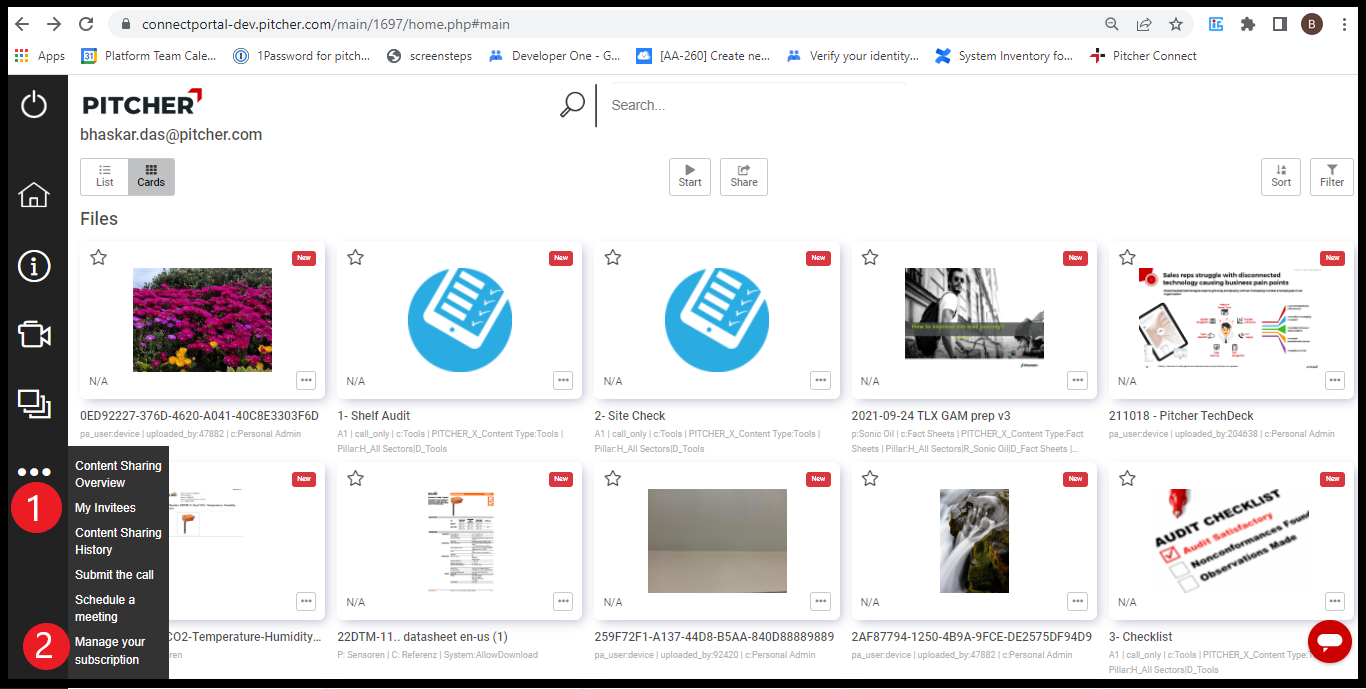 Managing Subscription in Pitcher Connect