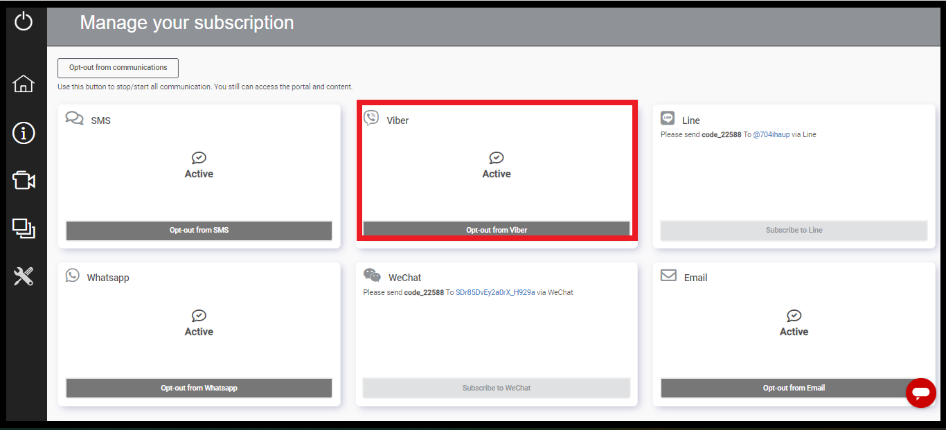 Managing Subscription in Pitcher Connect