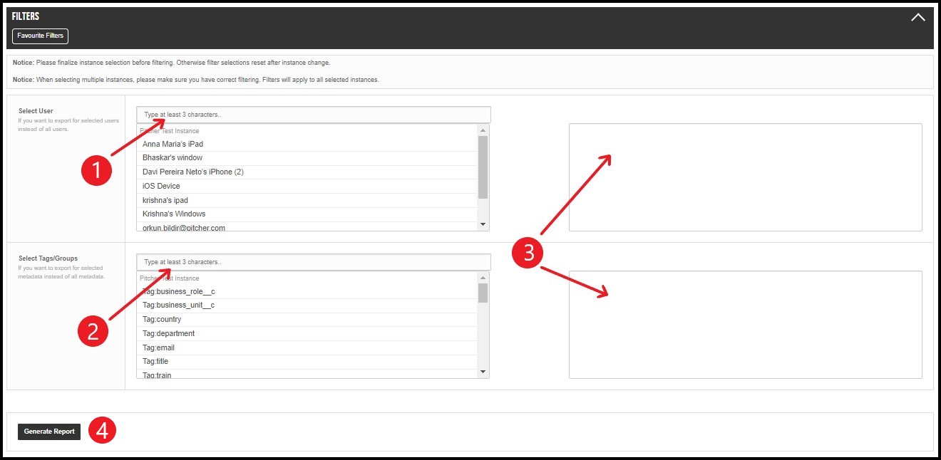 User Activity Reports