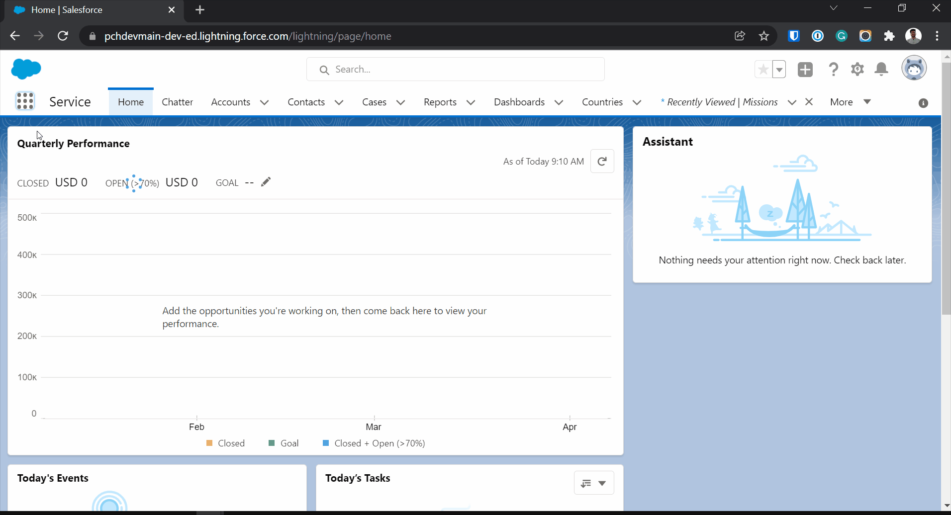 Configuring Missions