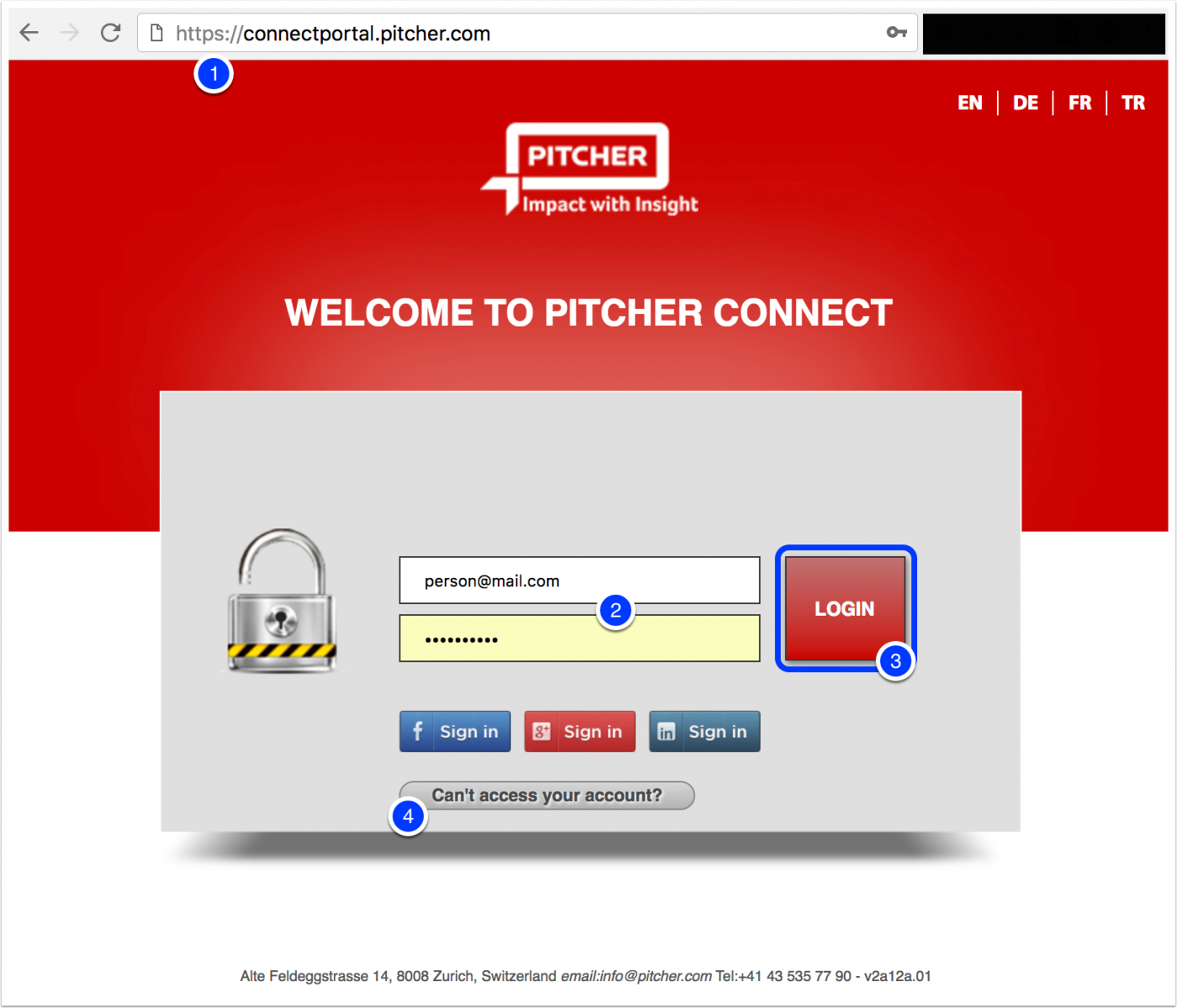 Accessing Pitcher Connect