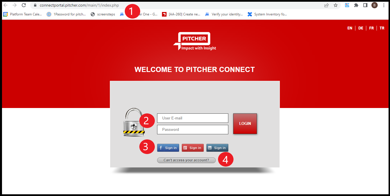 Pitcher Connect Login
