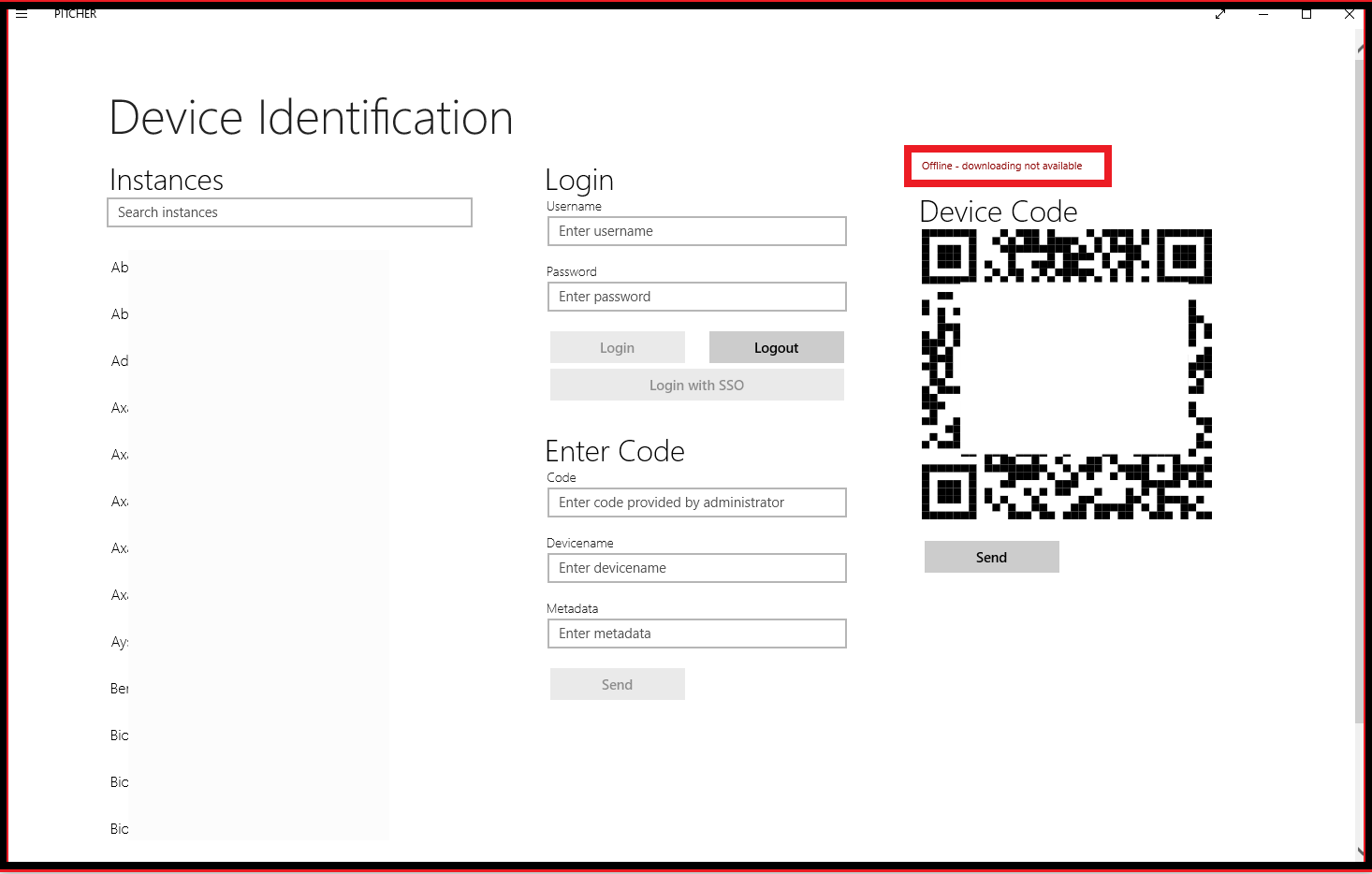 Installation, Login, And Instance Selection on Windows UWP