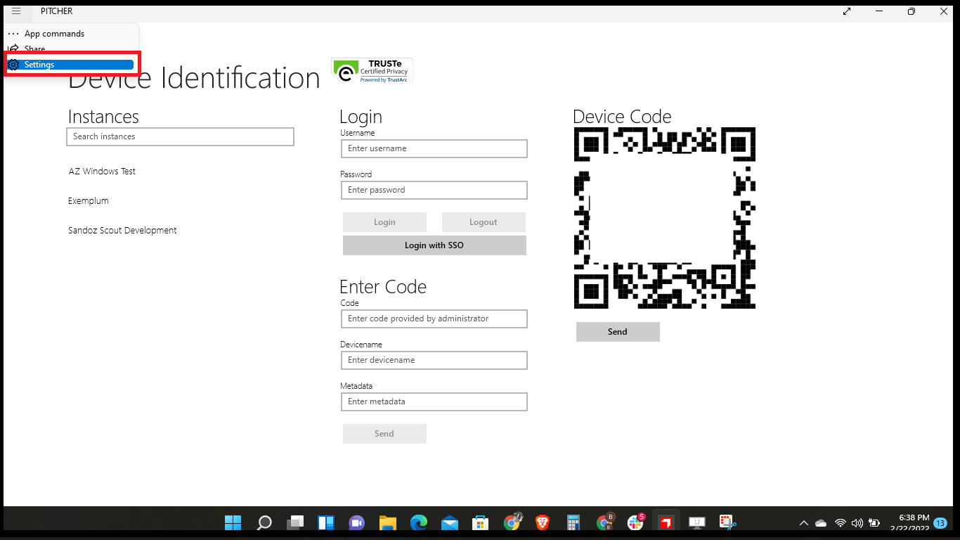 Installation, Login, And Instance Selection on Windows UWP