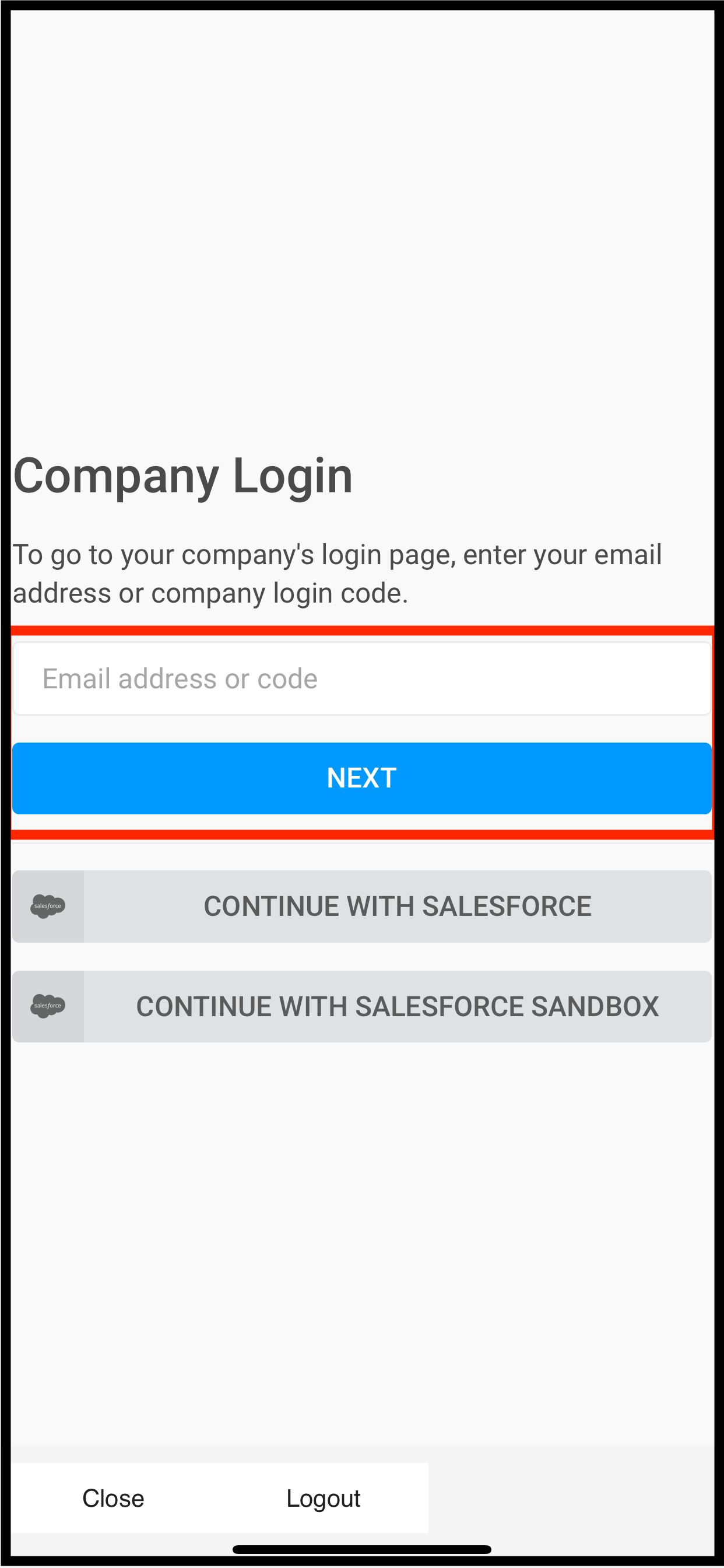 Installation, Login, And Instance Selection on iOS
